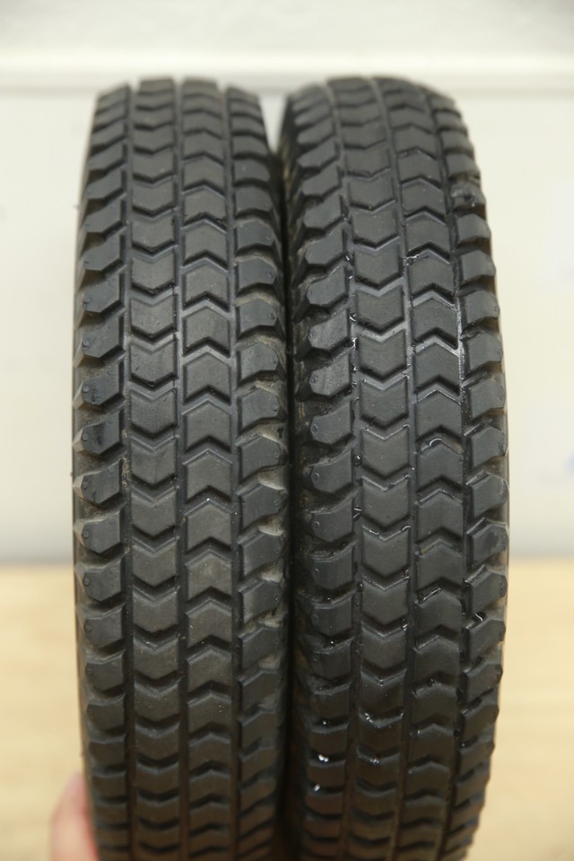 PAIR FLAT-FREE 14" x 3" Drive Wheels Tires - Quantum Q6 Edge 2.0 J4 ...