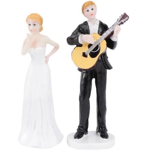 Bride and Groom Cake Toppers Wedding Centerpieces Single Figures | eBay UK