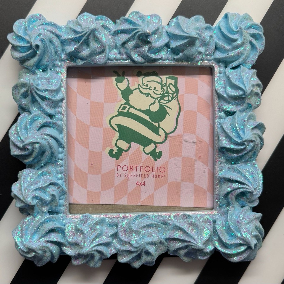 Sheffield Home Pictures Frames: Blue Whipped Cream 4x4 & Pink Frosted ...