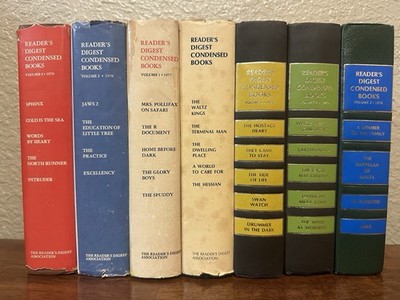 Vintage Reader's Digest Condensed Books Lot of 7 1970s Hardcover Decor ...