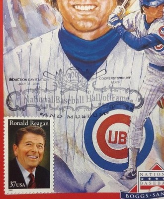 2005 Baseball HOF Program with Wade Boggs n' Ryne Sandberg Stamped ...