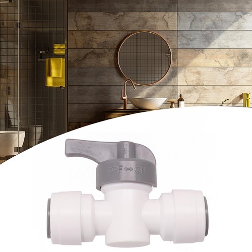 3/8 Inch Stop Tap Ball Valve Straight White Aquarium Fitting Ball Valve ...