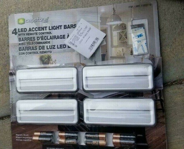 Capstone 4 Wireless LED Accent Light Bars with Remote Control for sale ...