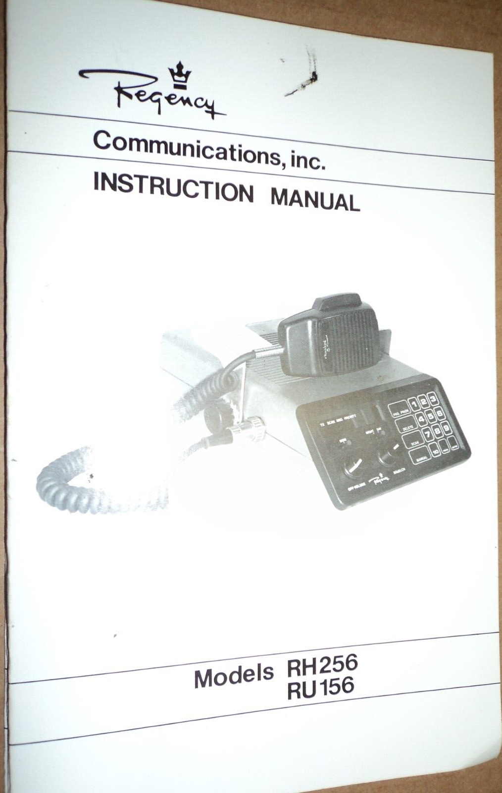 REGENCY instruction Manual RH256 RU156 | eBay