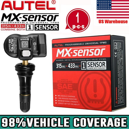 Autel TPMS MX-Sensor 315MHz 433MHz 2in1 Programmable Tire Pressure ...