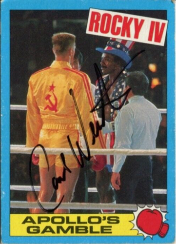 Carl Weathers signed Rocky IV Trading Card With COA• ROCKY IV | eBay