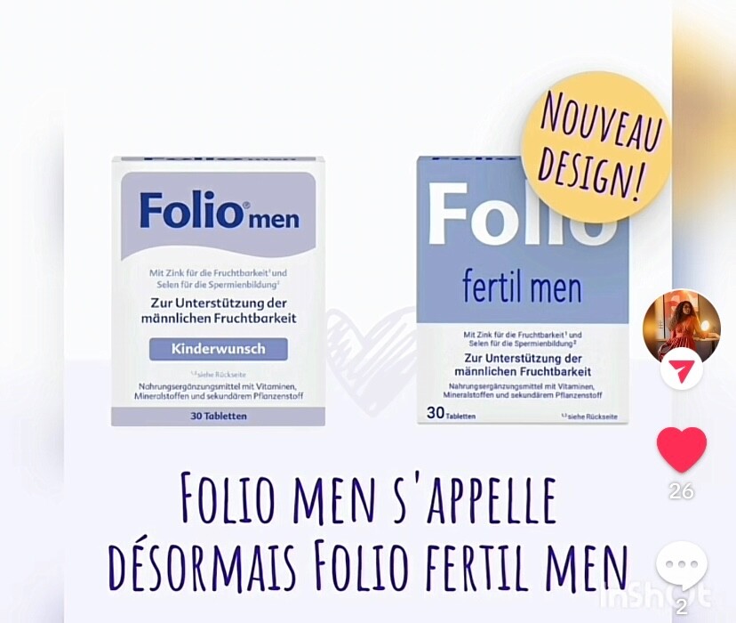 Promotion 🤩Folio forte et Folio men (folio basic et folio fertil men ...