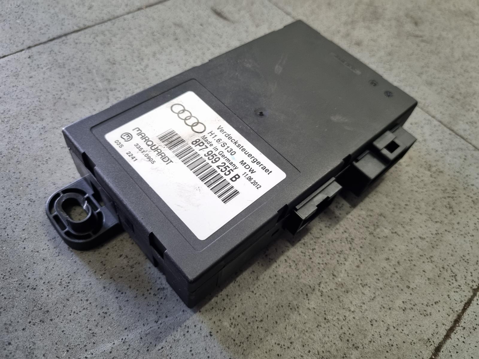 AUDI A3 ECU SOFT-TOP ROOF CONTROL MODULE, CABRIO, 8P, 07/08-04/13 ...