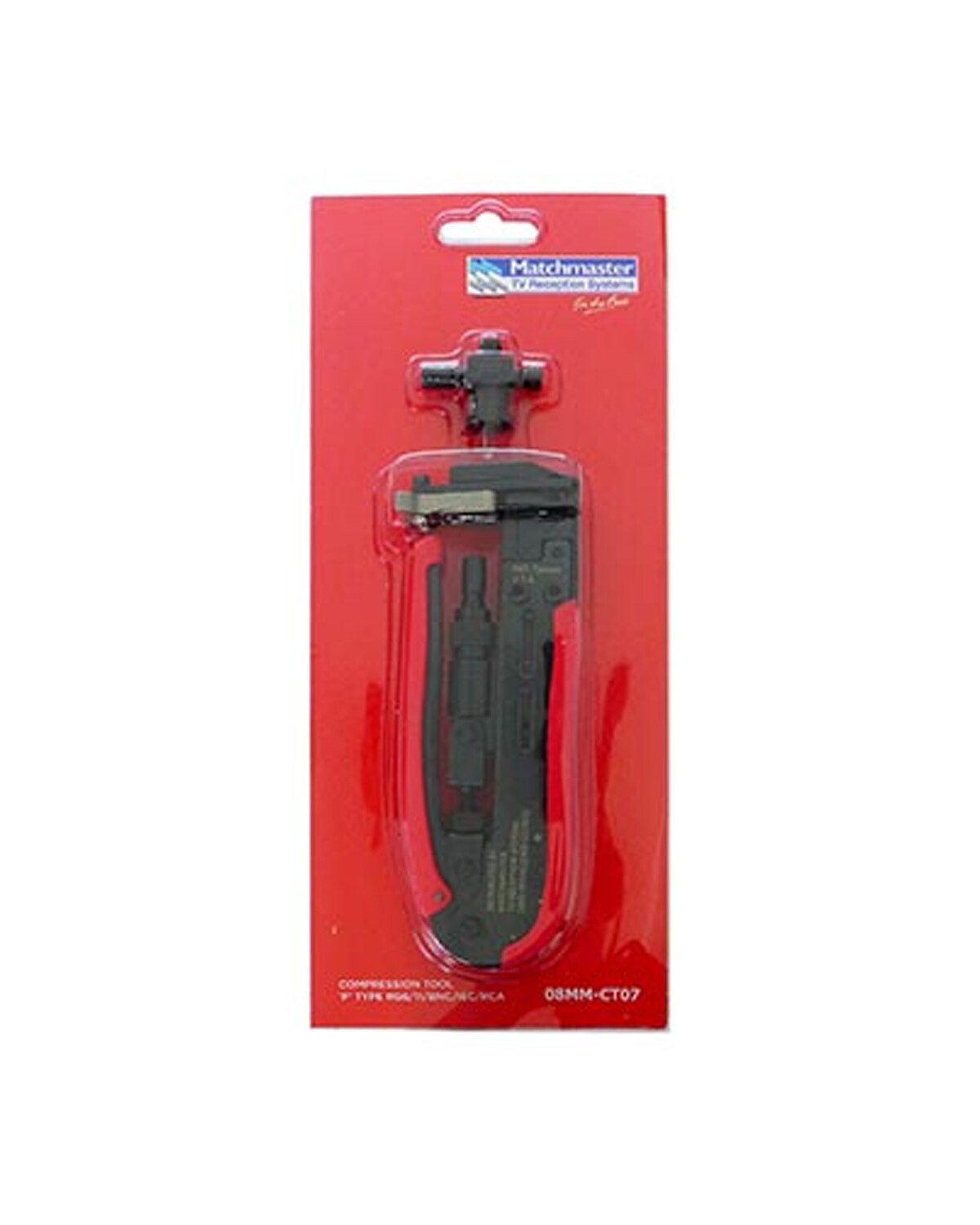 MATCHMASTER UNIVERSAL COMP TOOL RG6/11 F-TYPE/BNC/IEC/RCA SUITS FOXTEL ...