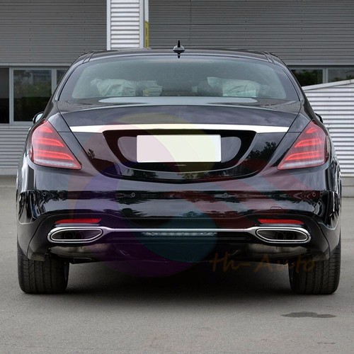 Chrome Left Side Rear Exhaust Frame Cover For Mercedes W222 S-Class ...