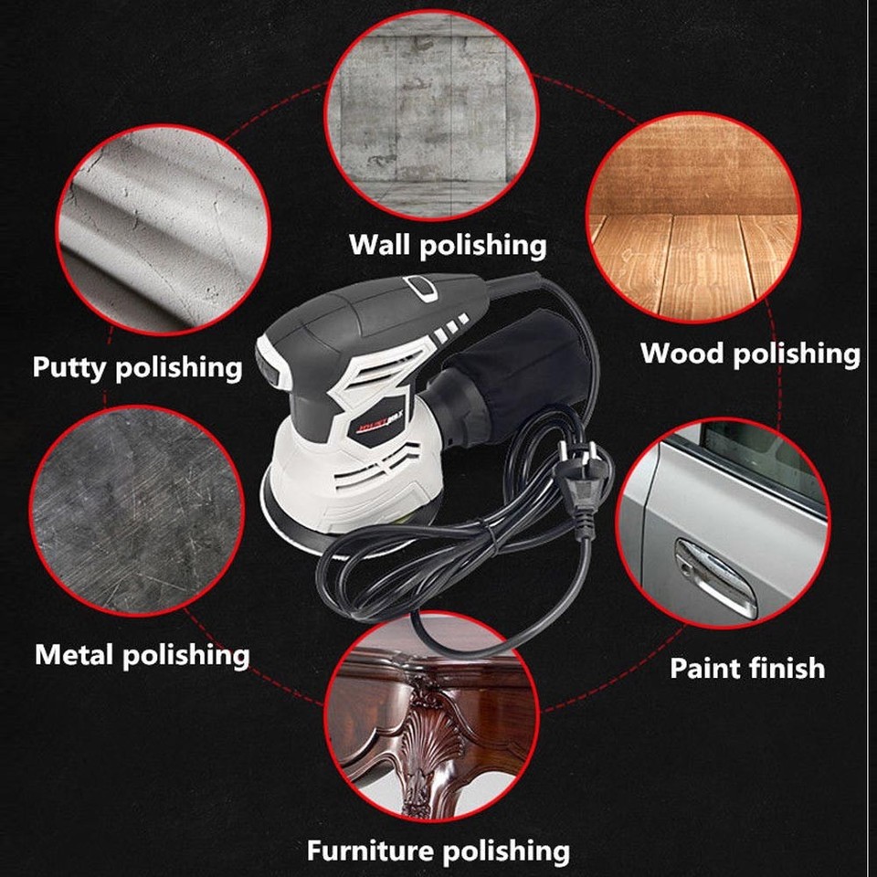220V Electric Finish Sander Grinding Polishing Machine for Furnitures ...