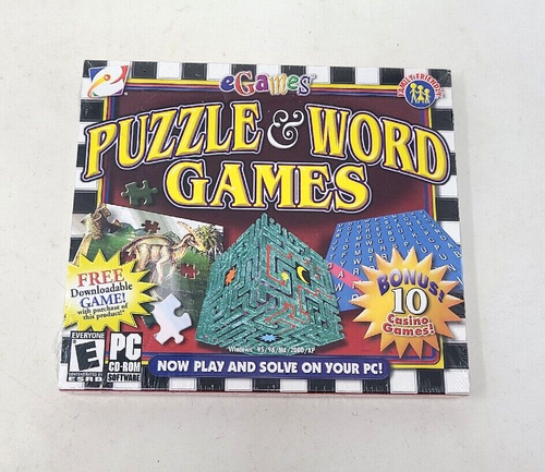 eGames Puzzle & Word Games PC CD-ROM Windows 95 98 ME 2000 XP | eBay
