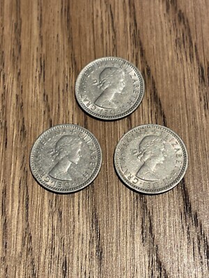 1962 QUEEN ELIZABETH II 6 PENCE COINS | eBay