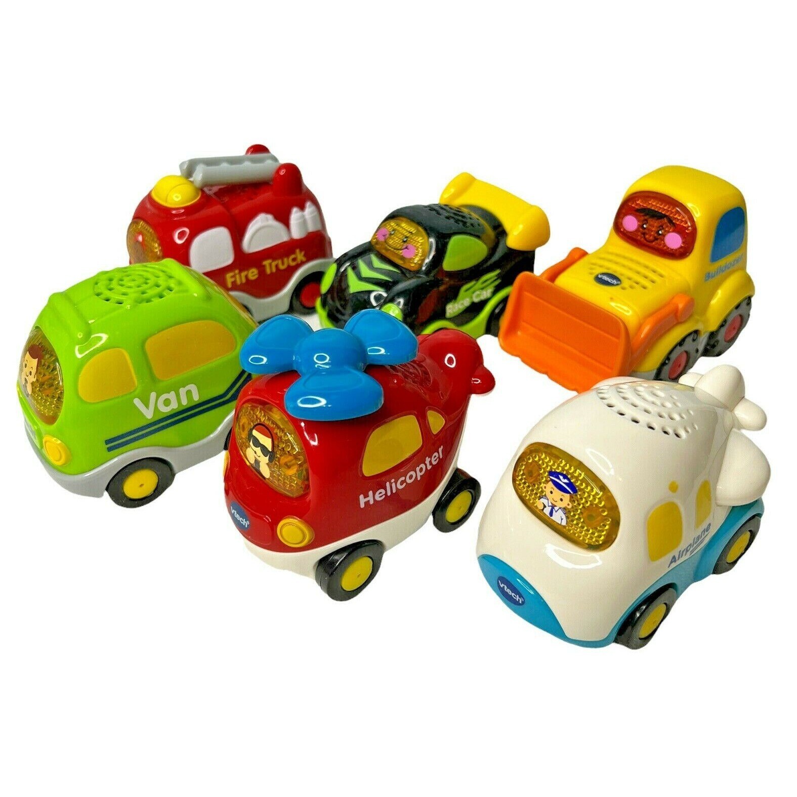 Vtech Go Smart Lot of 6 Vehicles Transportation Electronic Tested ...