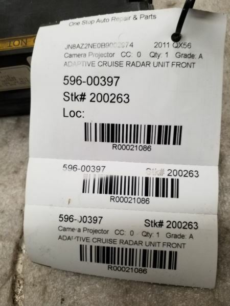 Infiniti Qx56 Adaptive Cruise Control Distance Sensor 28437-1la0a 2011 ...