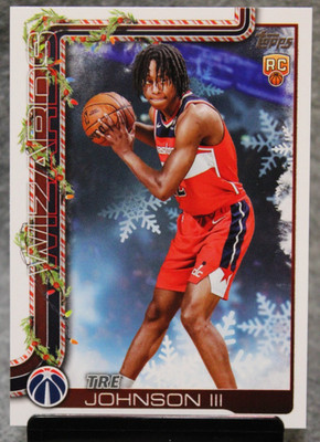 2025-26 Topps NBA Holiday Tre Johnson III RC #SSB-TJ Cookie Back SP | eBay