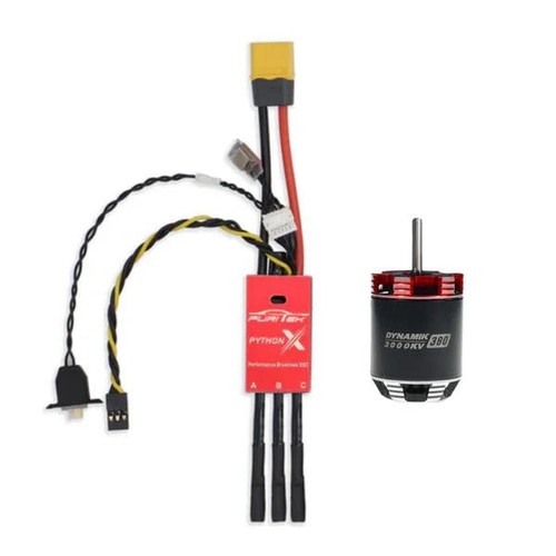 Brushed BRUSHLESS ESC with DYNAMIK 380 Motor for 1/10 RC Crawlers ...