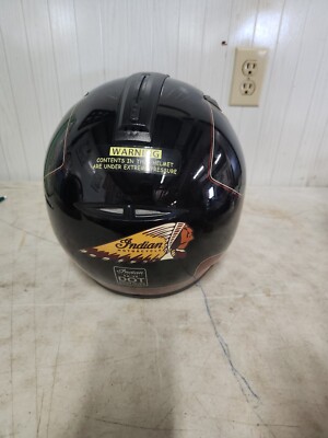 INDIAN Motorcycles Black, Red & Yellow Full Face Helmet - SA-28 M | eBay
