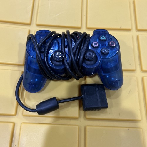 Sony PlayStation 2 PS2 Ocean Blue Clear Controller DualShock OEM ...