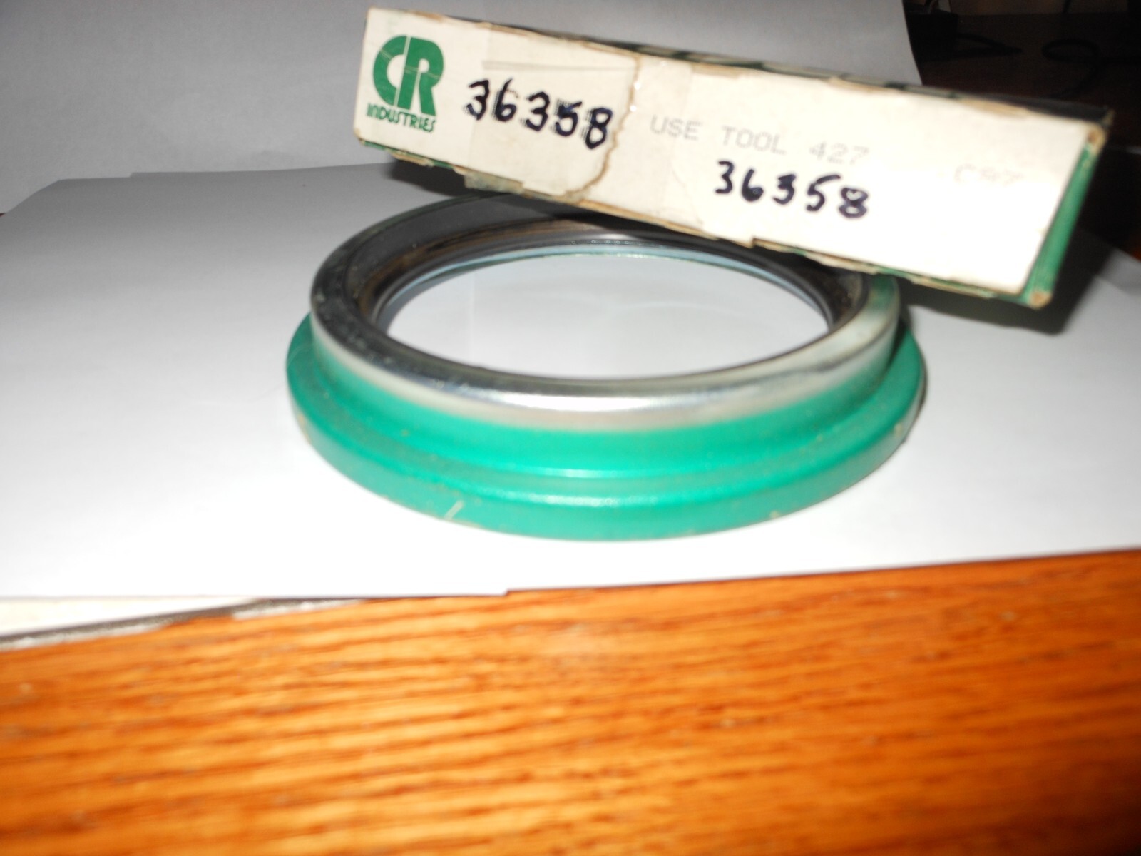 CHICAGO RAWHIDE 36358 OIL SEAL~ID = 3.625"~OD = 5.006" W = .875"~ MADE ...