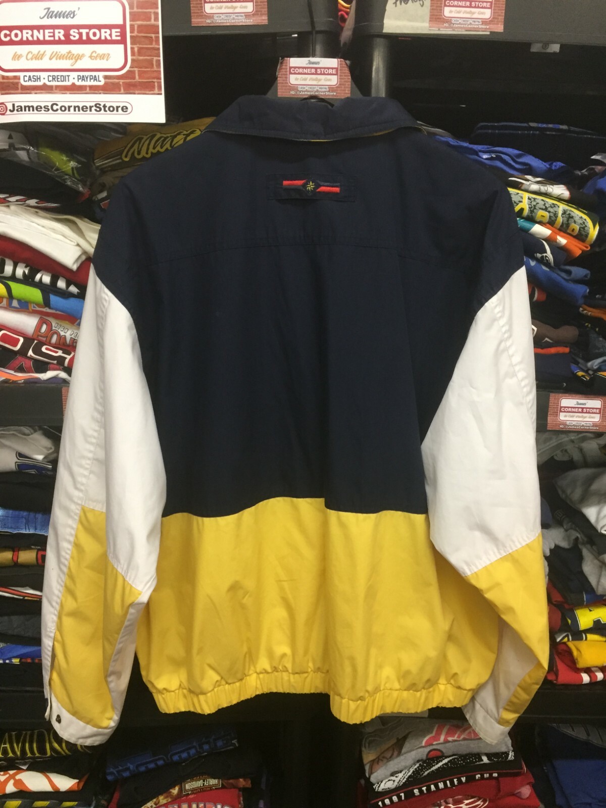 Vintage Members Only Mariner Yachting Boating Jacket Blue/Yellow Large ...