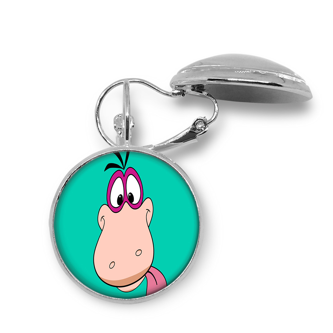 Dino Flintstone Key Ring Necklace Cufflinks Tie Clip Ring Earrings ...
