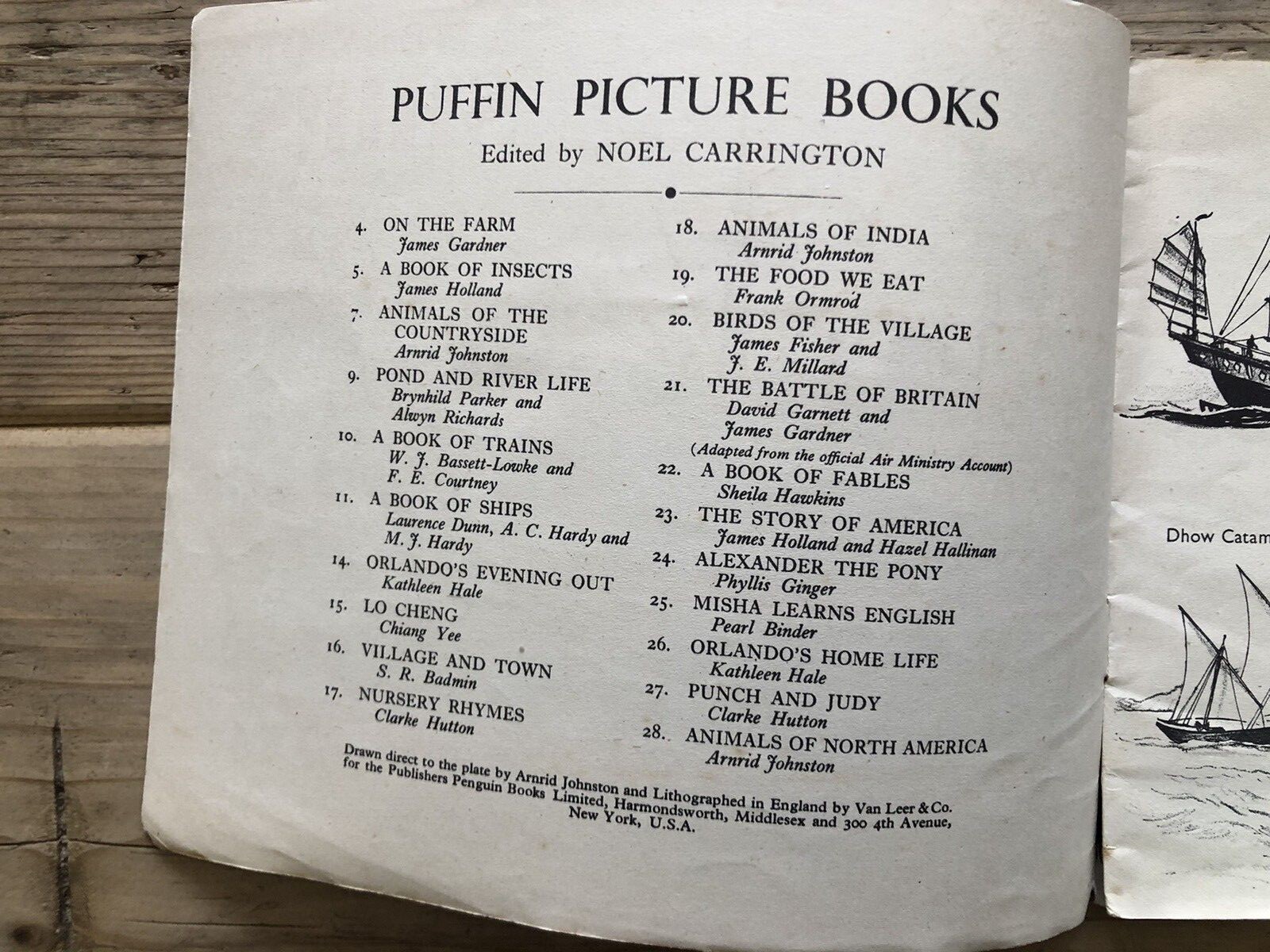 A Book of Ships by Laurence Dunn and A C & M J Hardy Puffin No.11 1942 ...