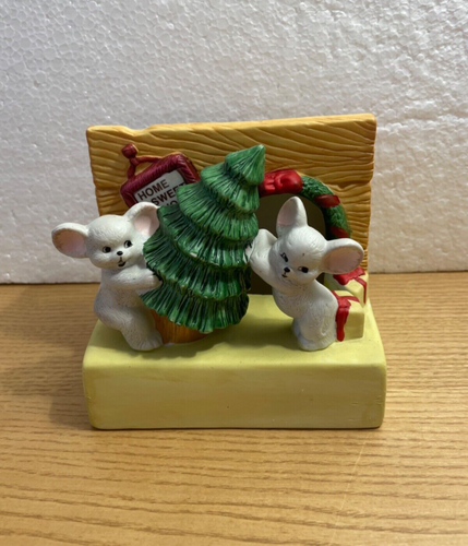 Vtg 1988 Christmas Around the World Yuletide Mice Musical Lighted ...