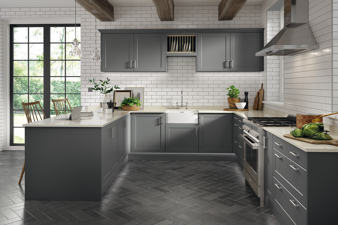 Kitchen Unit Cabinet Cupboard York Shaker Door & Drawer Fronts Matt ...