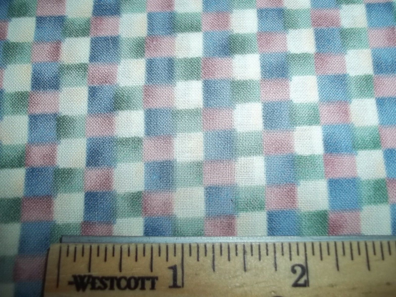 Printed CHECK checkerboard Plaid Cotton FABRIC U-Pick SEE INFO 1/2 yd ...