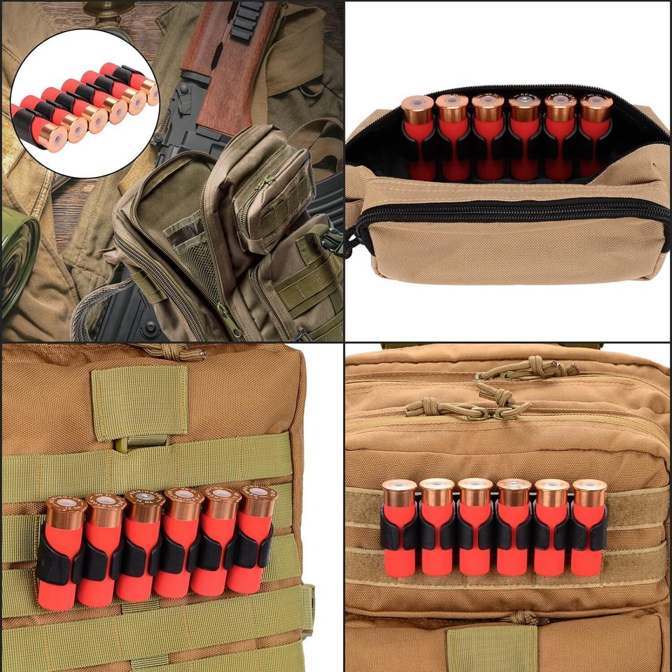 Shotgun Shell Holder Side Saddle for 12 Gauge, 2Pack Shotshell Carrier ...