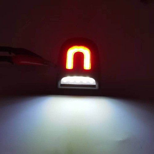2X LED License Plate Light Red DRL Tube Lamp For Silverado GMC Sierra ...