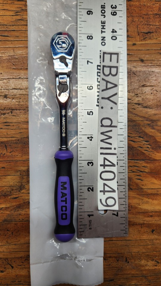 Matco Tools 1/4 Locking Flex Head Ratchet 7 3/4 Inch Purple USA Made | eBay