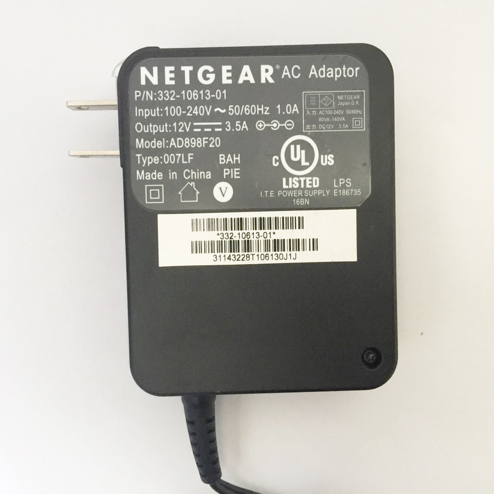 Netgear Router AD898F20 AC Adapter Charger 12V 3.5A Power Supply Cord ...