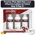 Prozinc Plus Anti Hair Loss Effective Lotion 3x150ml - Buy 3 Pay 2 ...