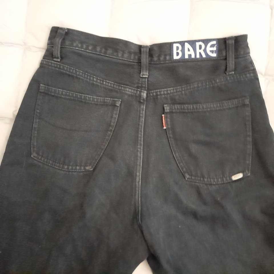 Vintage black BARE denims jeans waist 15" size 12 | eBay UK