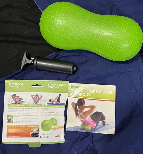 Restore Strong Core & Back Exercise Kit w Therapy Ball & DVD & Air Pump ...