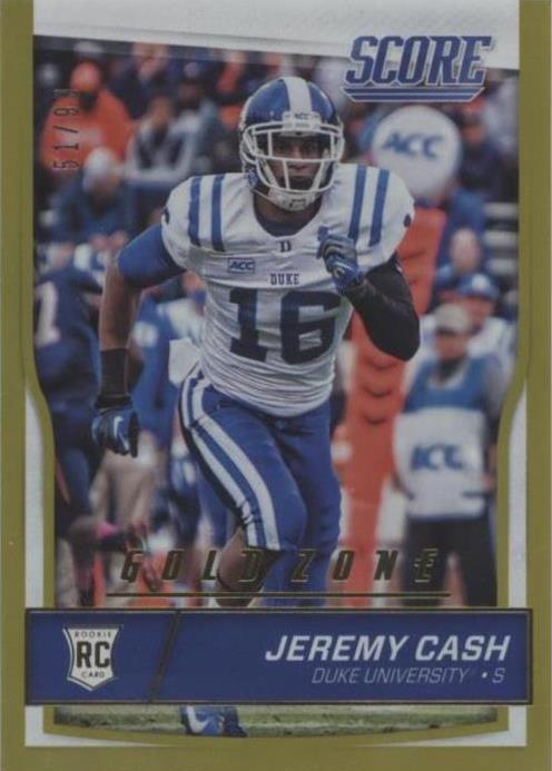 2016 Score - Rookies Jeremy Cash #421 Jumbo Gold Zone /99 (RC) for sale ...