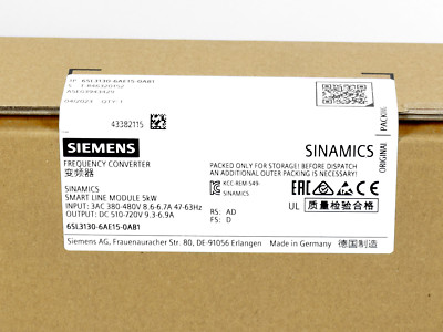 1PC New Siemens 6SL3130-6AE15-0AB1 6SL3 130-6AE15-0AB1 Sinamics Smart ...