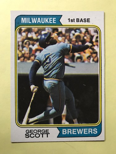 1974 Topps GEORGE SCOTT Milwaukee BREWERS #27 | eBay