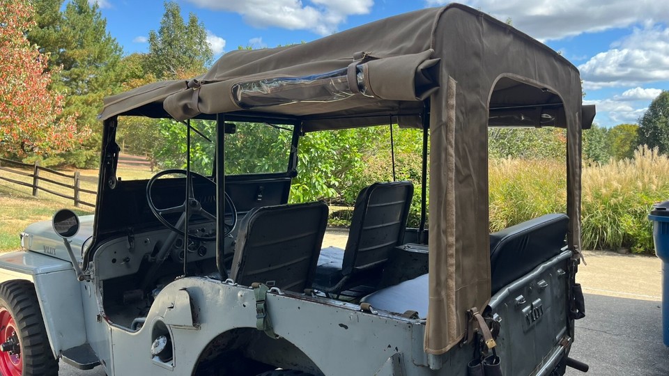 CANVAS SOFT TOP FOR JEEP WILLYS CJ2A,CJ3A,3B FITS ON CIVIL BOWS | eBay