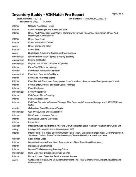 2019-2023 Nissan Altima Engine 4 Cylinder 2.5L VIN B 4th Digit PR25DD ...