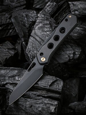WE Vision R CPM-20CV Black Stonewashed Reverse Tanto Blade Black ...