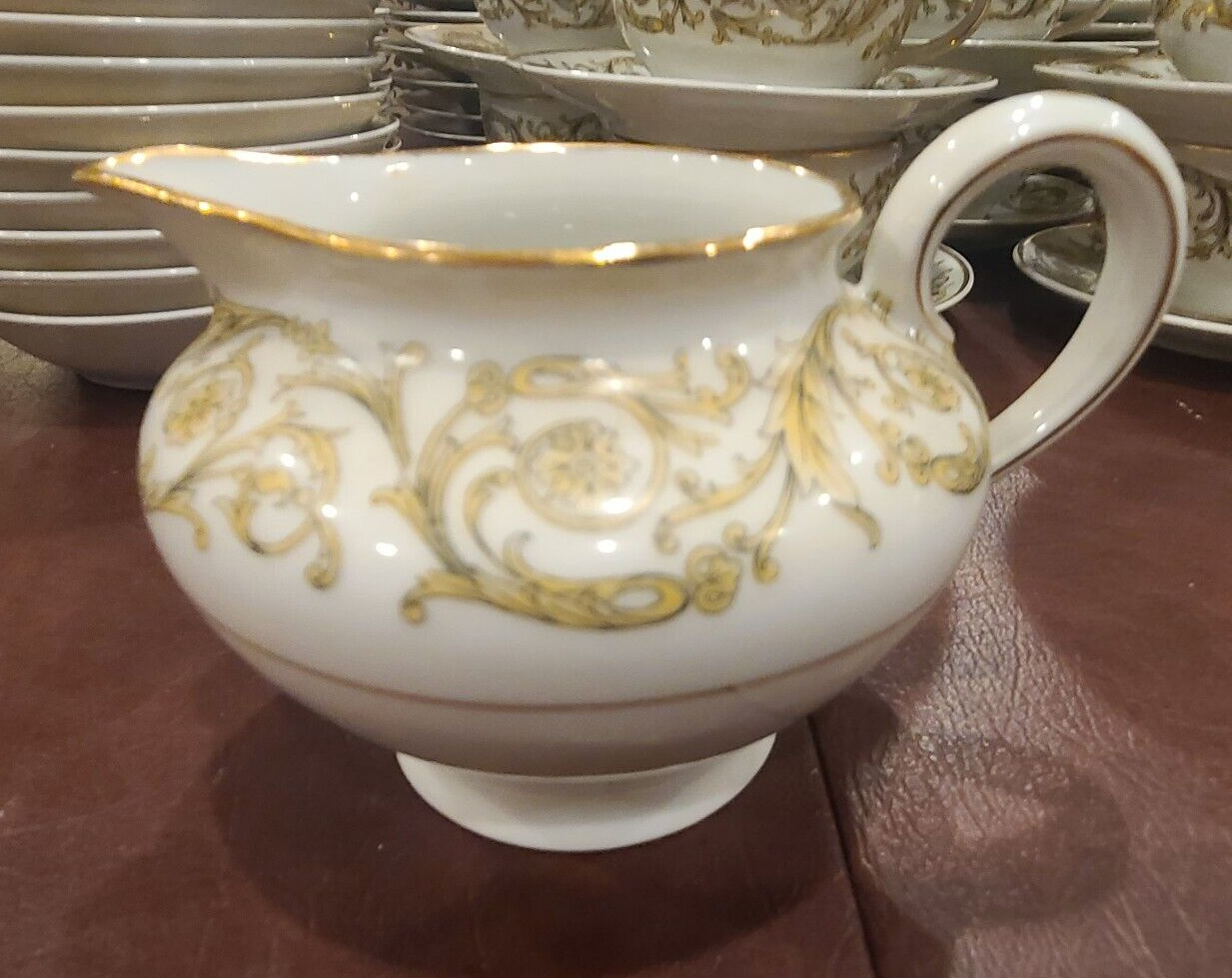 Vintage Limoges GOA France Porcelain Dinnerware Set for 12 Gimbel ...