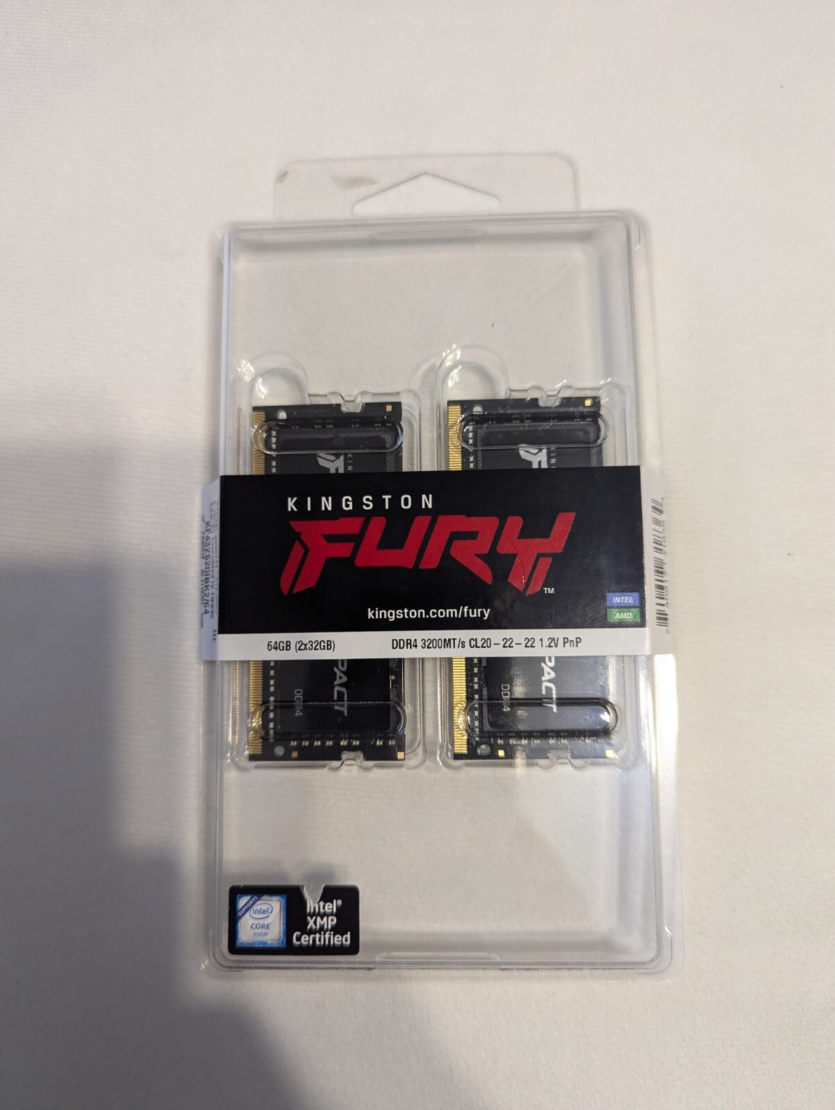 64GB Kingston Technology 3200MHz DDR4 SO-DIMM Dual Memory Kit (2 x 32GB ...