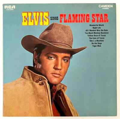 ELVIS SINGS FLAMING STAR LP ~ #CAS-2304 ~ RCA RECORDS ~ 1969 BEAUTIFUL ...