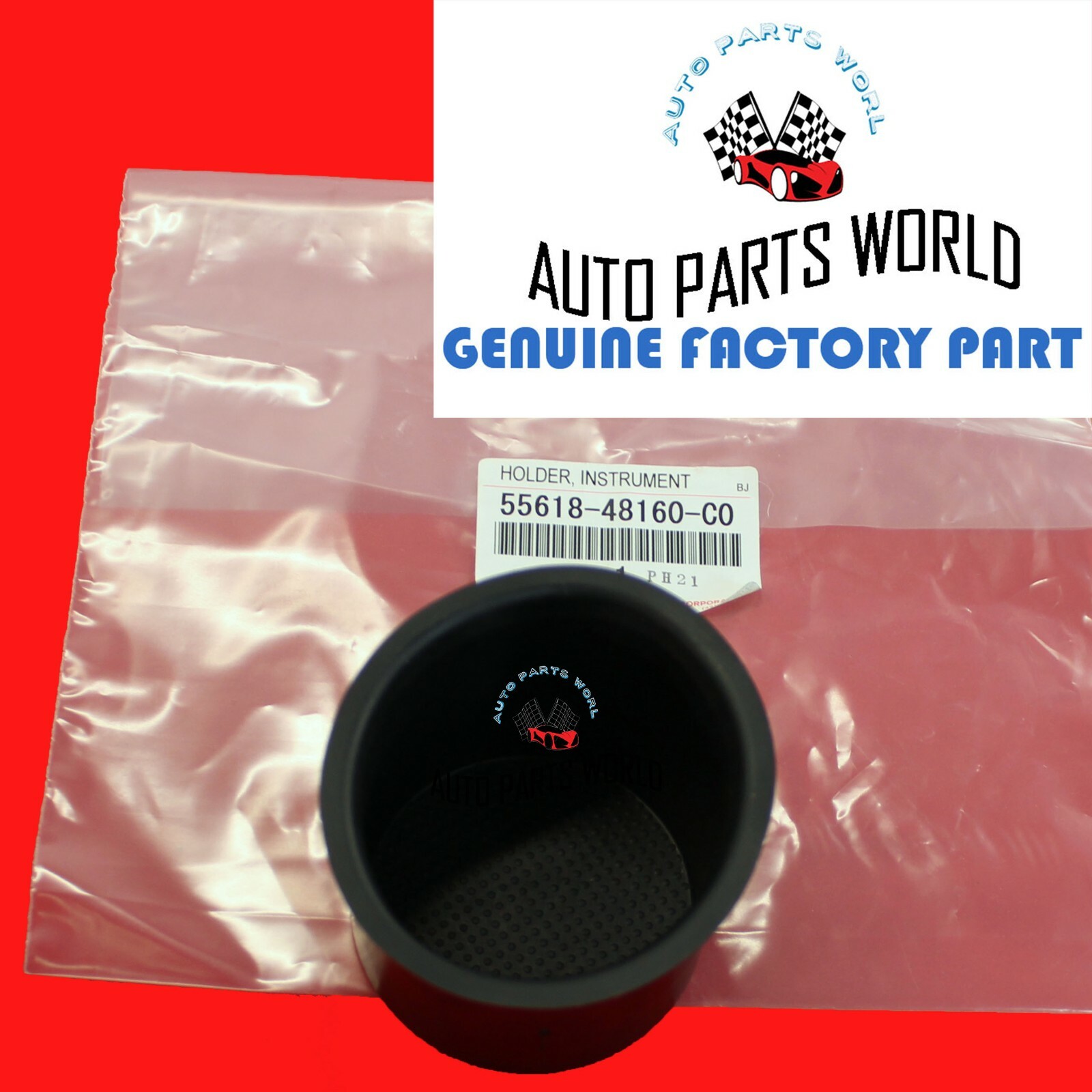 GENUINE OEM TOYOTA HIGHLANDER BLACK CONSOLE CUP HOLDER 55618-48160-C0 ...
