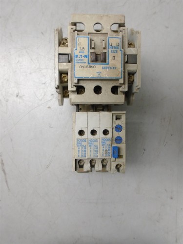 Cutler Hammer AN16BN0 Contactor W/ C306DN3 Relay & 2 Eaton C320KGS1 Aux ...