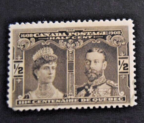 1908 Canada Stamp - Scott #96 - 1/2 Cent Quebec Tercentenary - MNH/OG ...