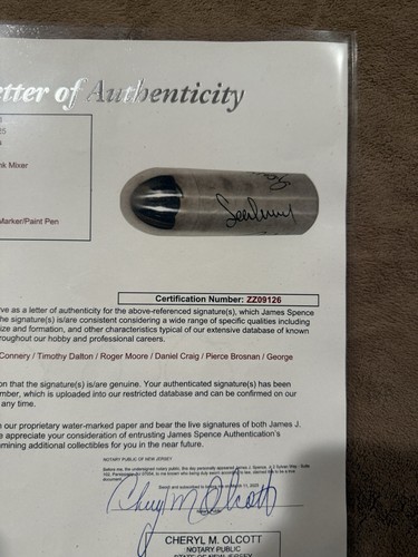 Sean Connery Timothy Dalton Multi Signed Martini Shaker JSA Autograph ...